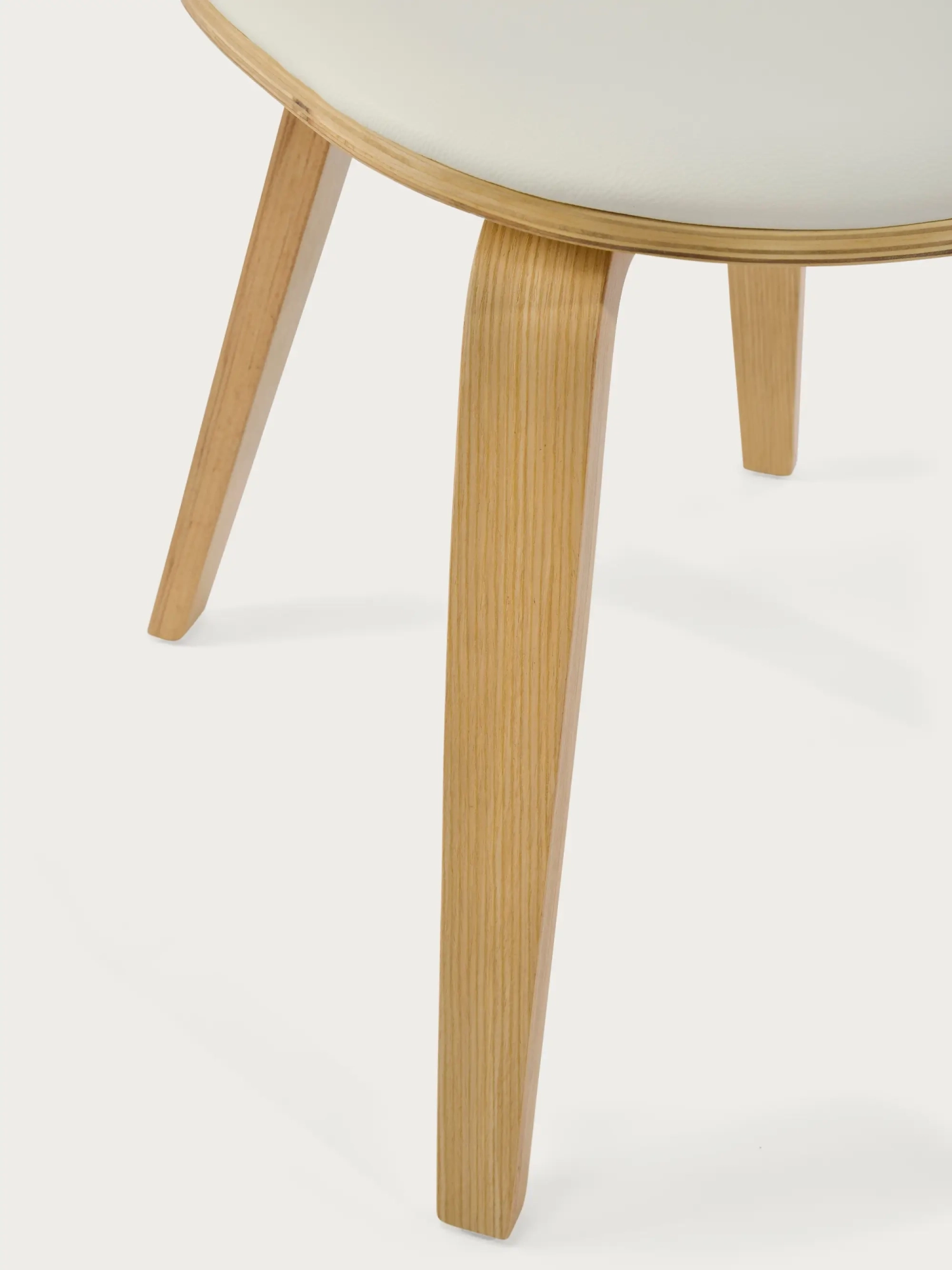 Ash Wood Table Bases Grey & Black Solid Ash Circular Racetrack Dining